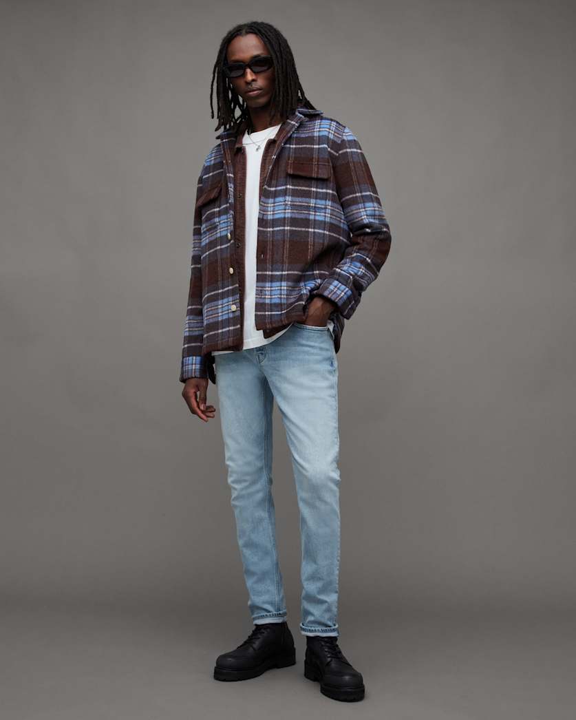 Rex Slim Fit Soft Stretch Denim Jeans Light Indigo | ALLSAINTS